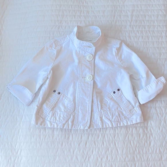 GAP | Jackets & Coats | Gap Kids Girls White Denim Jacket | Poshmark